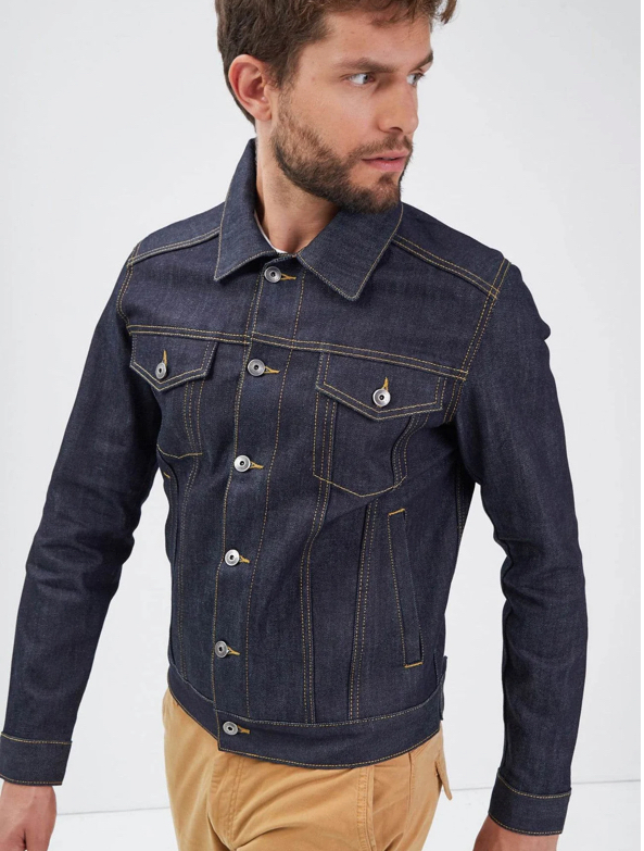 DAYTONA 73 – BAKER DENIM JACKET RAW INDIGO – Seven Speed Shop